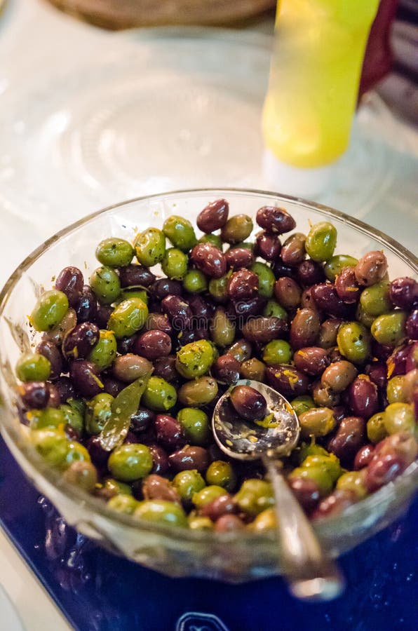 Marinated olives snack stock photo. Image of juice, kalamata - 49532244