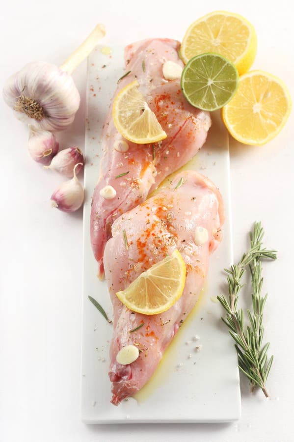 Marinated Rabbit and Grilled Vegetable - Tomatoes and Zucchini. Top ...