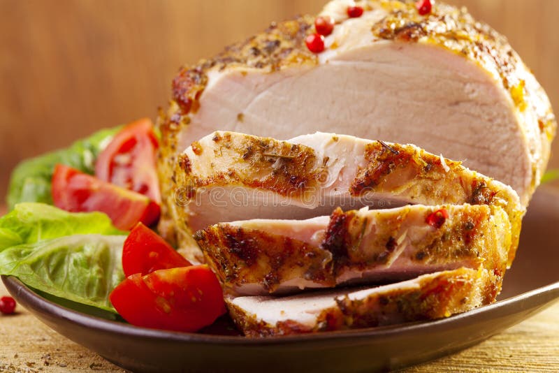 Marinated roast ham stock photo. Image of dinner, cuisine - 190125052