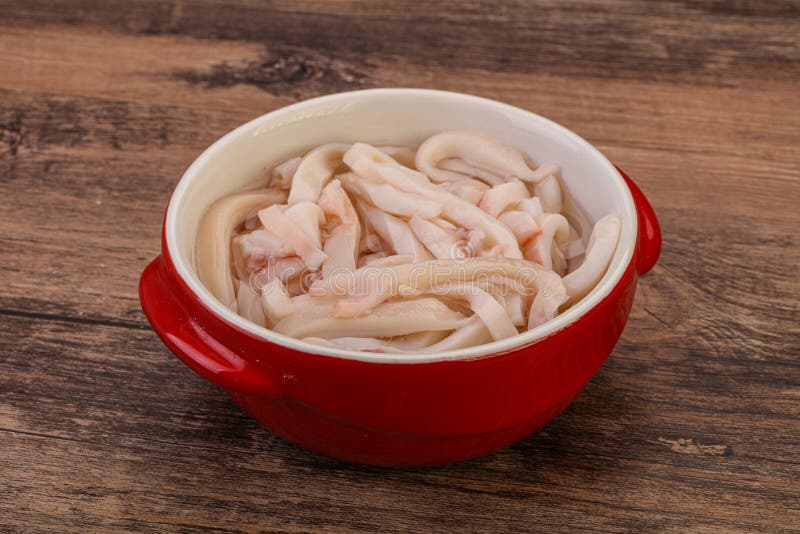 Marinated Squid Slices in the Bowl Stock Image - Image of food, meal ...