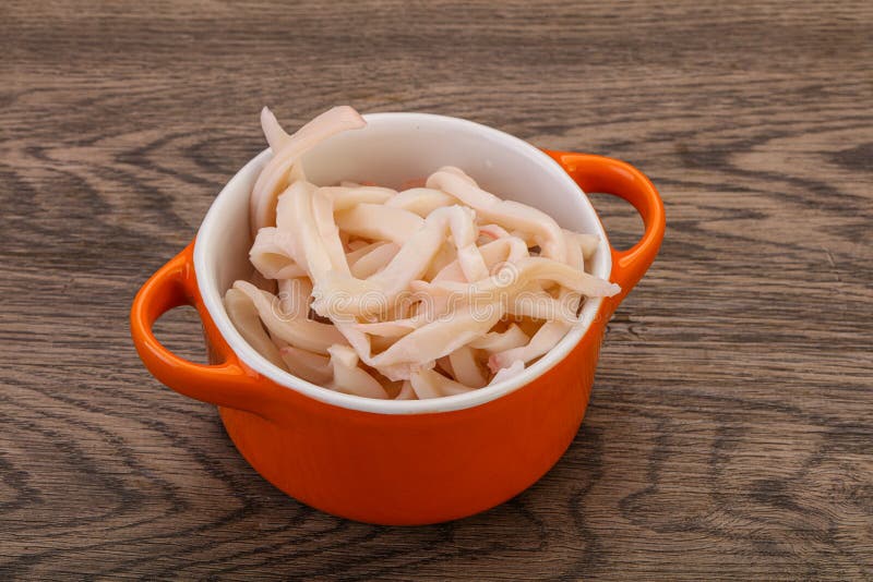 Marinated Squid Slices in the Bowl Stock Image - Image of sauce, dinner ...