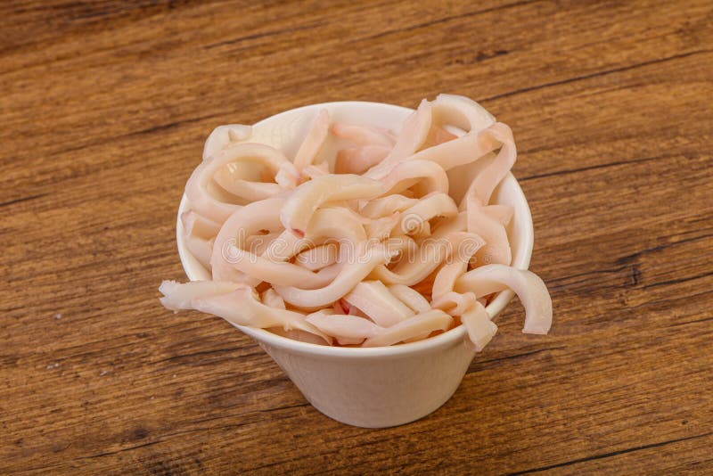 Marinated Squid Slices in the Bowl Stock Image - Image of squid ...