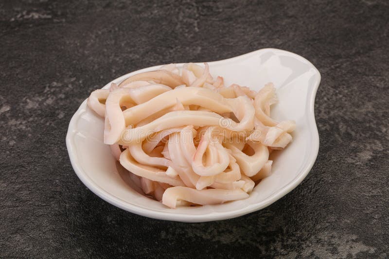 Marinated Squid Slices in the Bowl Stock Photo - Image of dinner, food ...