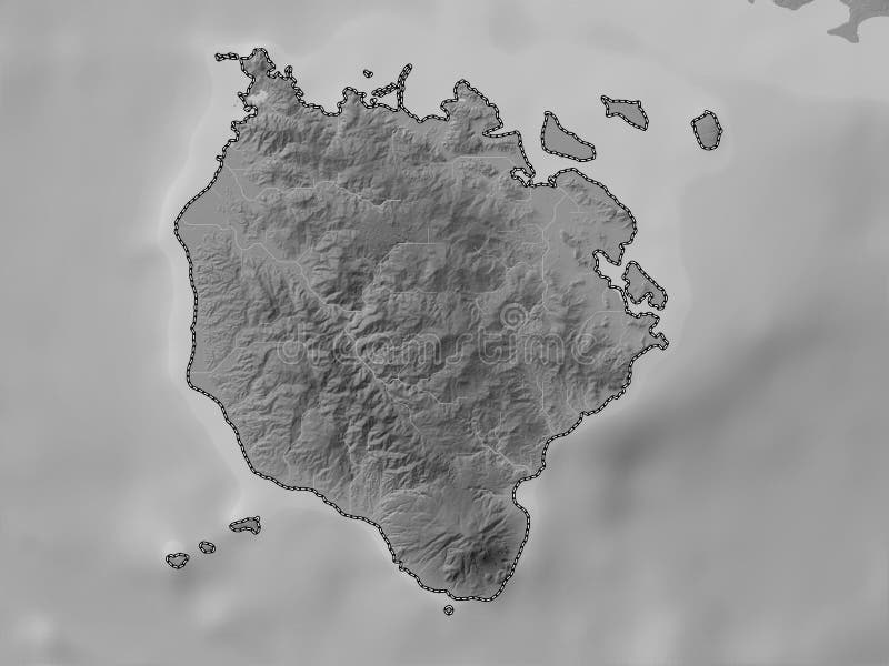 Marinduque, Philippines. Grayscale. No Legend Stock Illustration ...