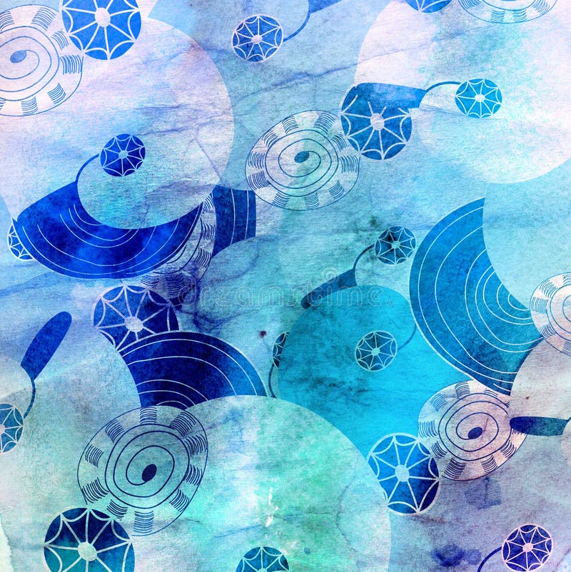 Marine Abstract Bright Background Stock Illustration - Illustration of ...