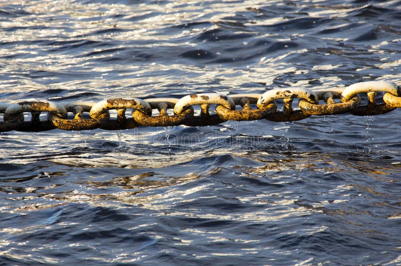 Marine Anchor chain stock photo. Image of ocean, anchor - 93518190