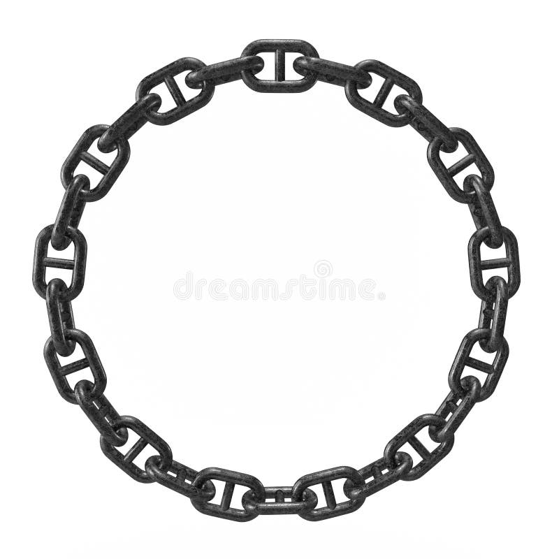 Anchor with Chain and Rope stock vector. Illustration of link - 10575584