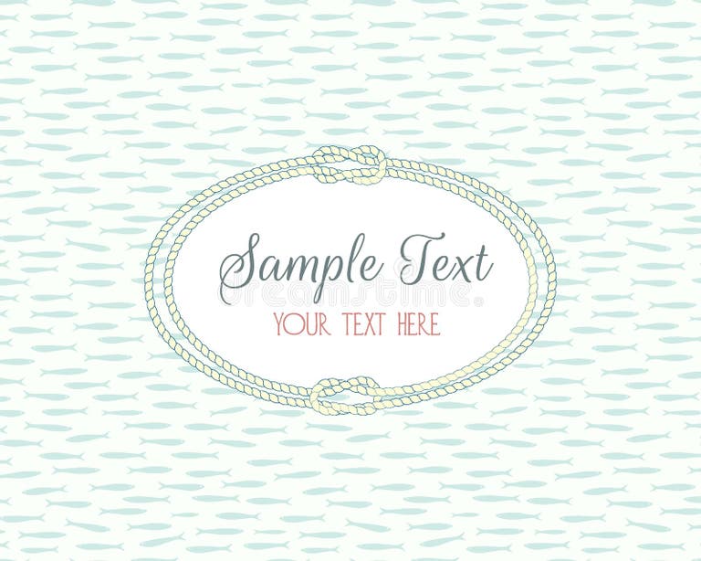 Marine Card Template illustration de vecteur. Illustration du durée ...