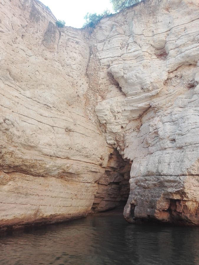 Marine Cave in the Middle of the Sea in the Pacific Ocean. Mazatlan ...