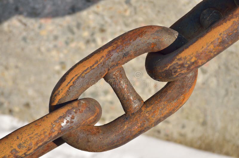 Marine chain on the dock. stock photo. Image of metal - 86803680