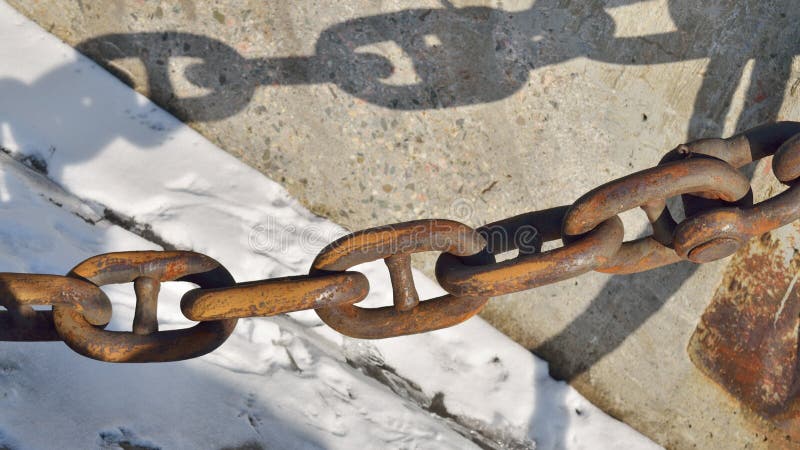 Marine chain on the dock. stock image. Image of black - 86803815