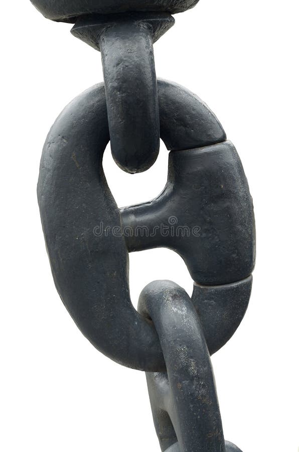 Marine chain on the dock. stock image. Image of strong - 87793207