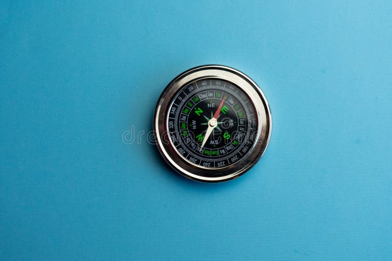 Compass with Moving Rod on Question Mark Background. Stock Photo ...