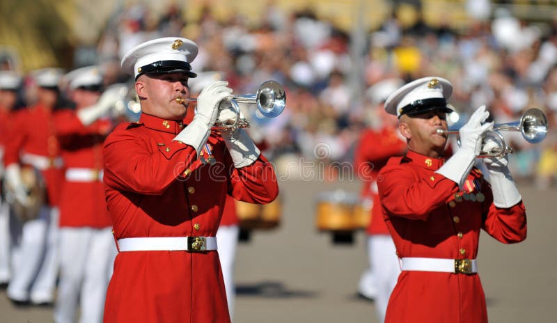 Marine Corps Band editorial photography. Image of platoon - 4538592
