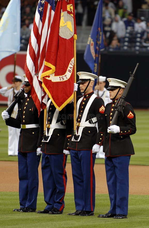 Marine Corps Color Guard editorial photo. Image of national - 4612781