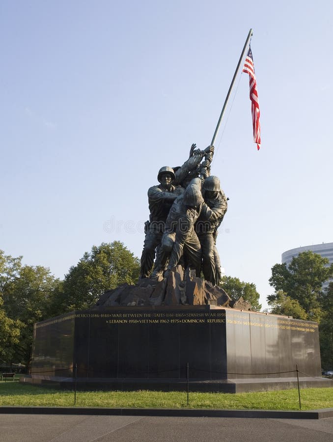 Marine Corps memorial stock photo. Image of flag, marine - 26516976