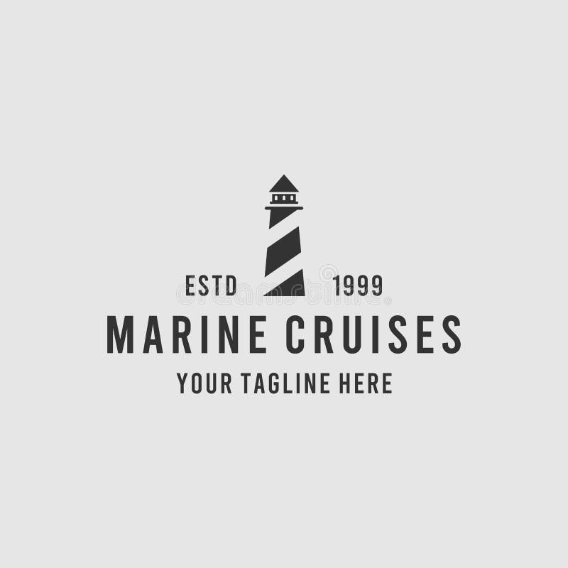 Marine Cruise Nautical Logo Design Stock Illustration - Illustration of ...