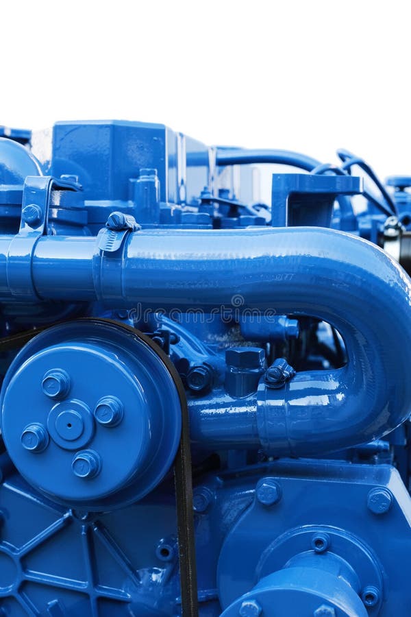 Marine Diesel Engine stock image. Image of blue, detail - 2046987