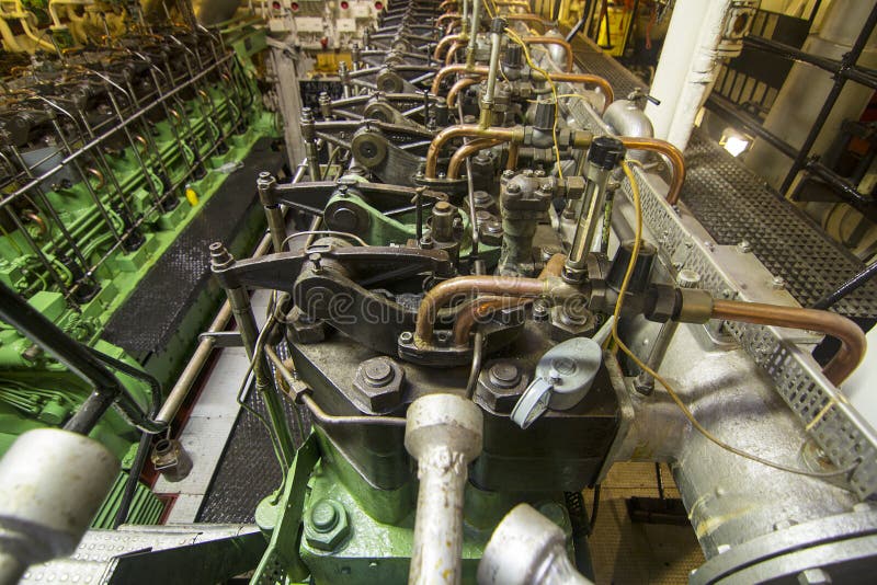 Marine diesel engines stock image. Image of hose, cable - 28211019