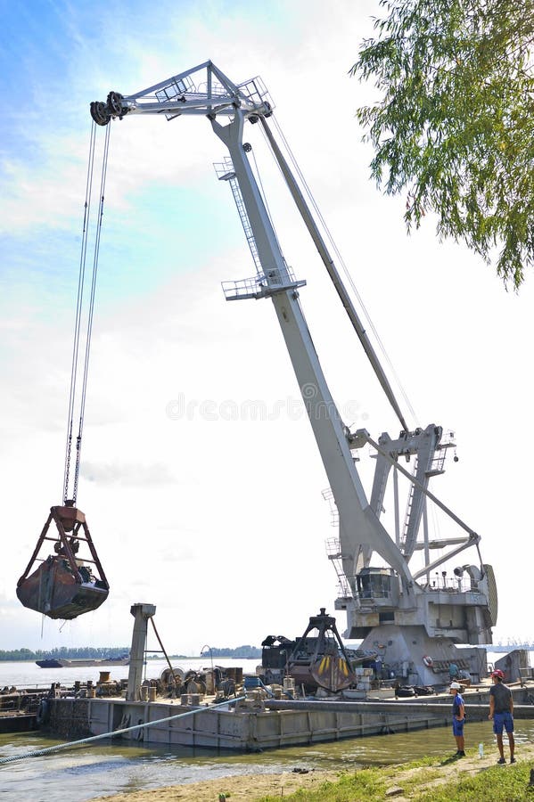 Marine dredge stock image. Image of pole, equipment, clay - 18118697