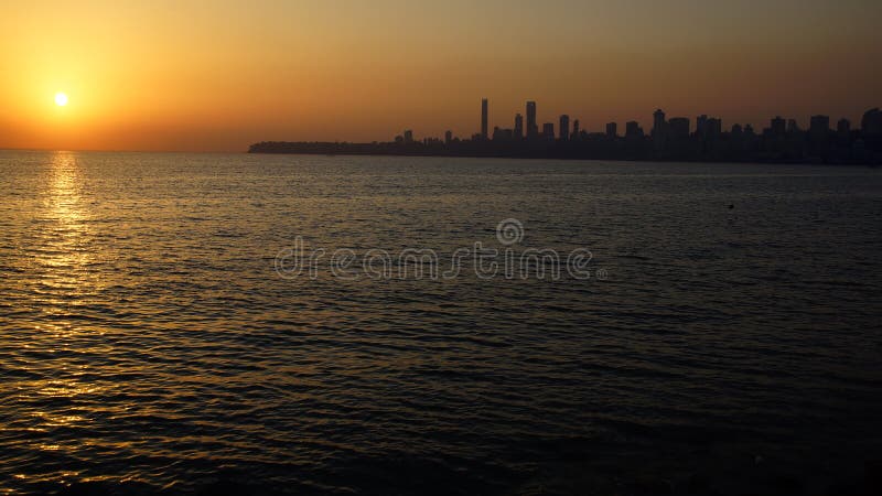Mumbai sunset editorial stock photo. Image of indian, sunset - 4803803
