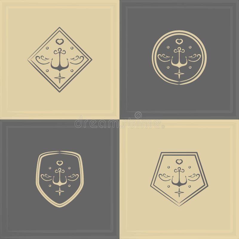 Marine emblem stock vector. Illustration of depth, patch - 51805041