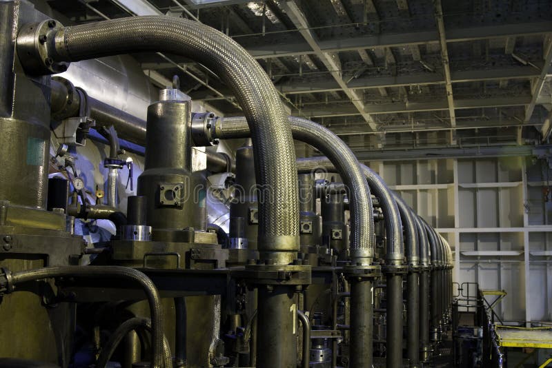 Marine engine stock image. Image of heat, machine, front - 26964137