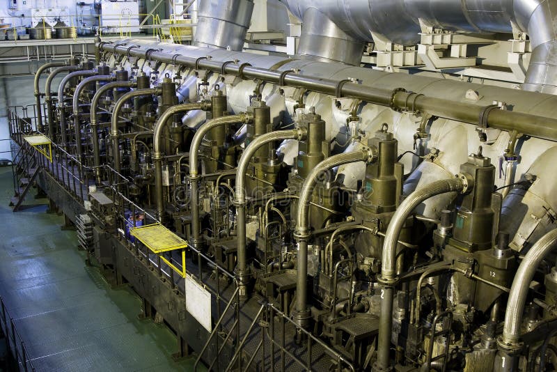 Marine engine stock image. Image of heat, machine, front - 26964137