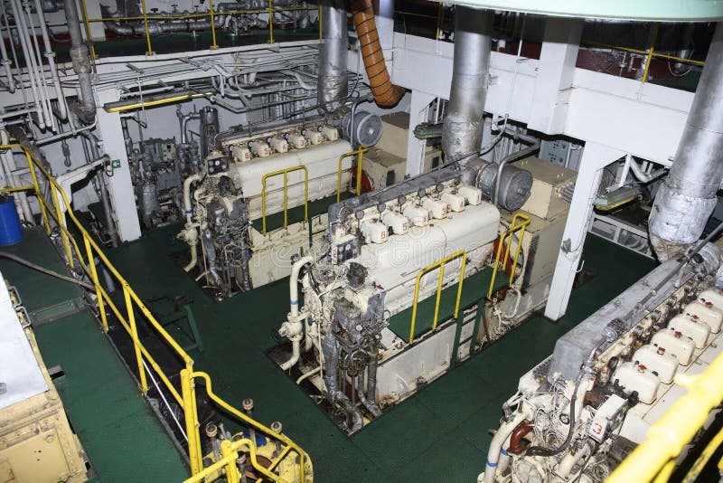 Marine Engine. Diesel Generator Stock Photo - Image of electricity ...