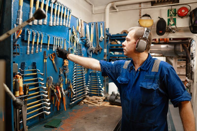 Marine Engineer Officer Controlling Vessel Enginesand Propulsion in ...