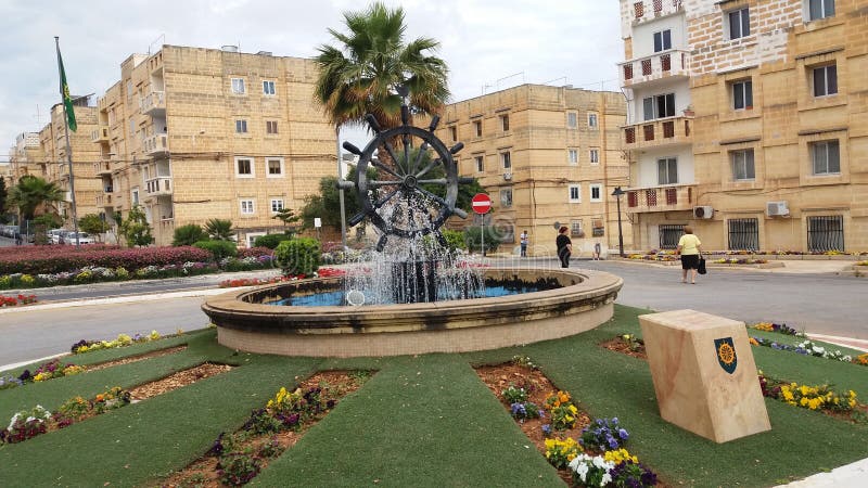 Marine fountain editorial photography. Image of floral - 70987457