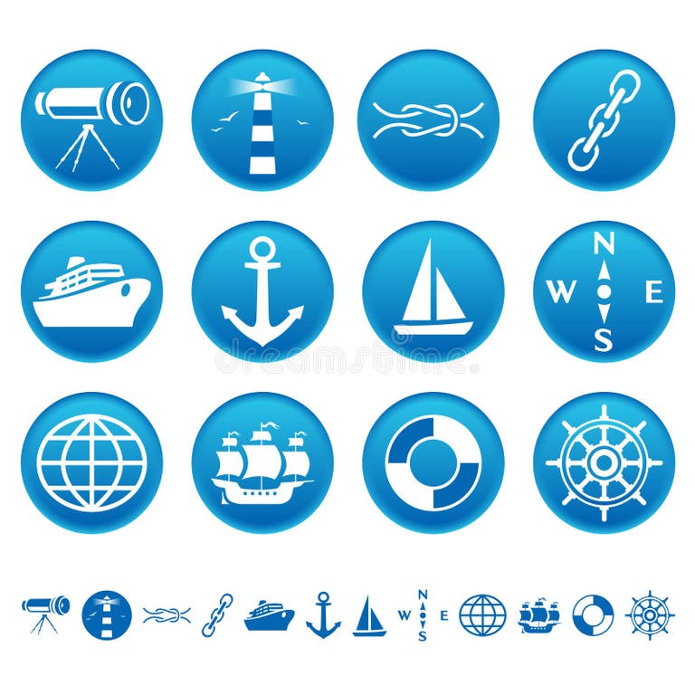 Marine Icons Compass Stock Illustrations – 3,544 Marine Icons Compass ...