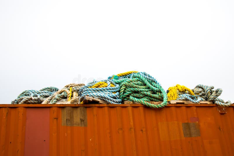 Marine Industrial Rope stock photo. Image of fishing - 46257870