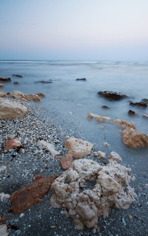 Marine landscape stock photo. Image of ocean, stones - 15576196
