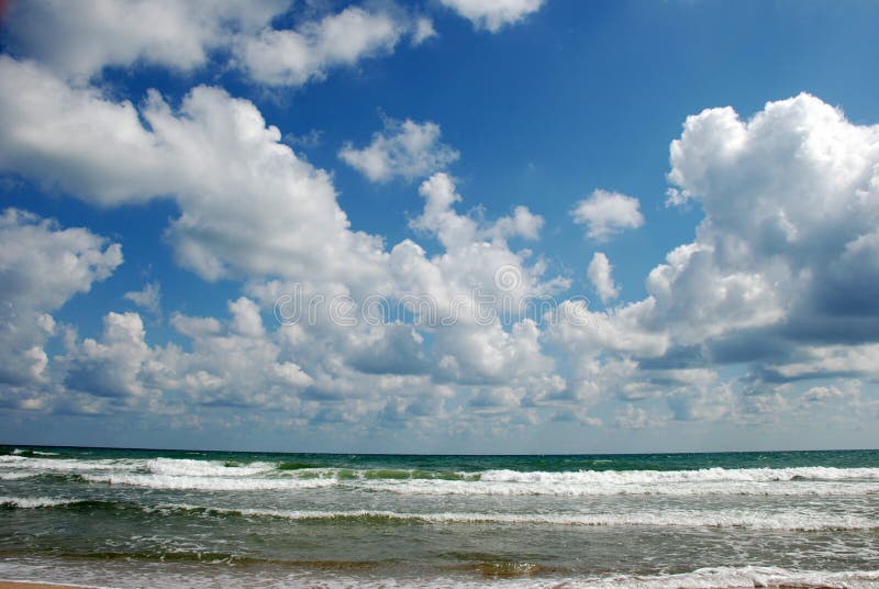 Marine landscape stock photo. Image of waves, wind, summer - 15899290