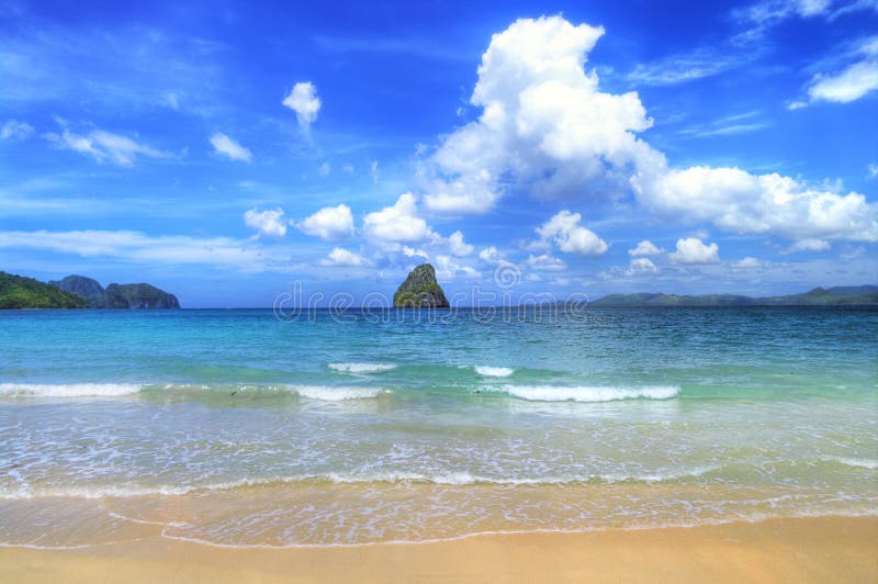 Marine landscape stock image. Image of coconut, island - 9079595