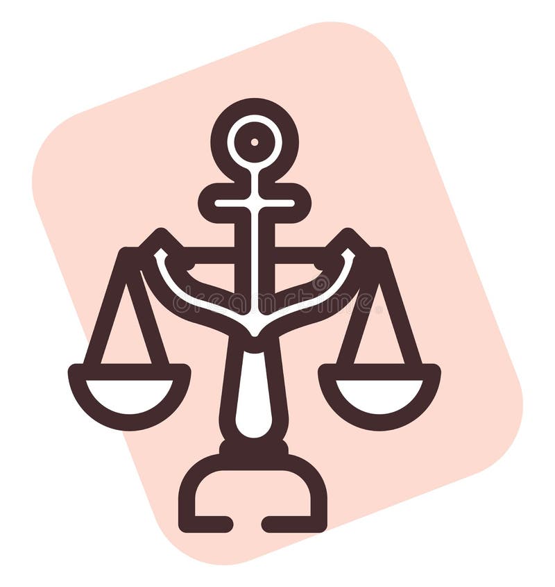 Marine law, icon stock vector. Illustration of icon - 259396293