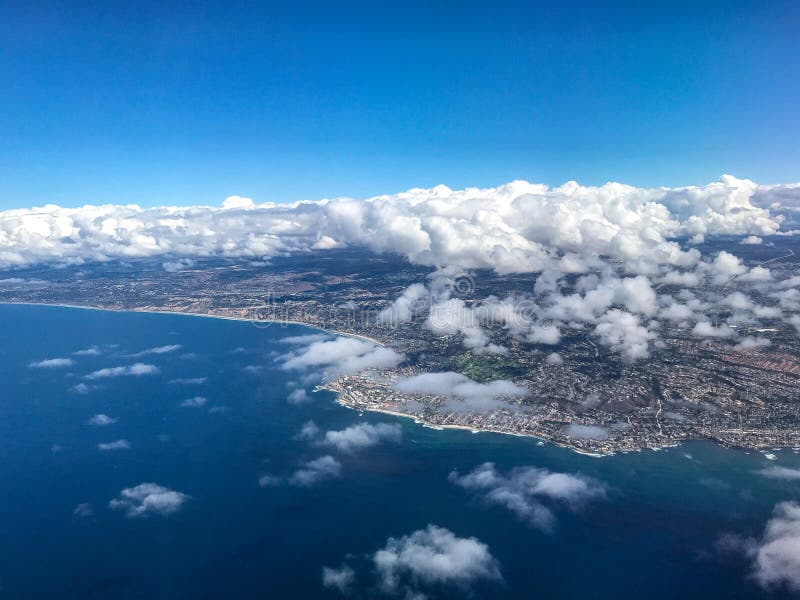 Marine Layer Au-dessus De San Diego Image stock - Image du course ...