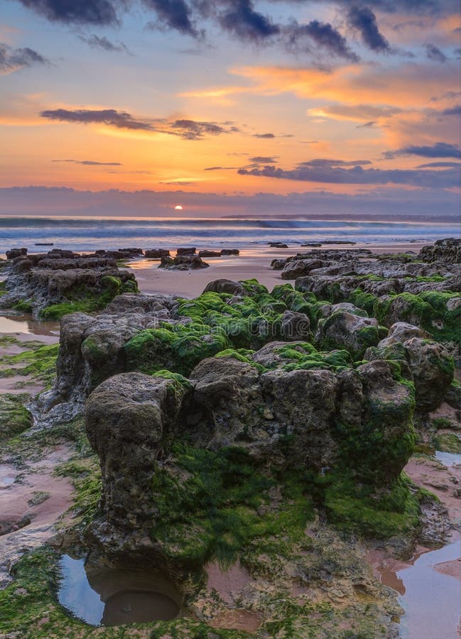 Marine Magical Landscape before Sunset. Stock Photo - Image of colorful ...