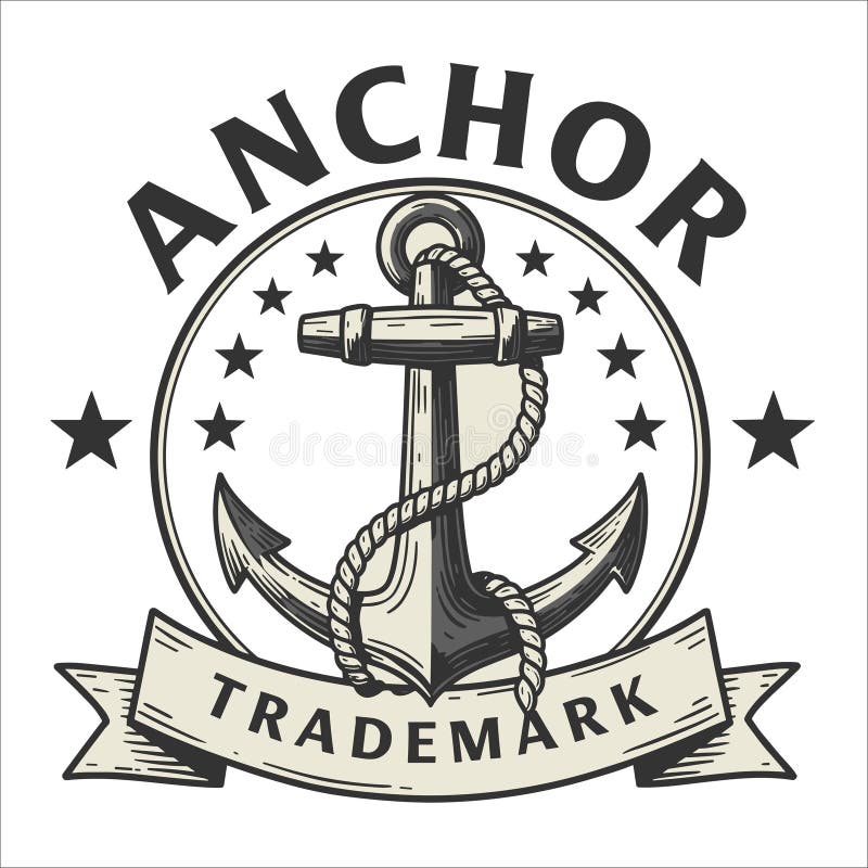 Marine Nautical Logo Design Ilustration Stock Vector - Illustration of ...