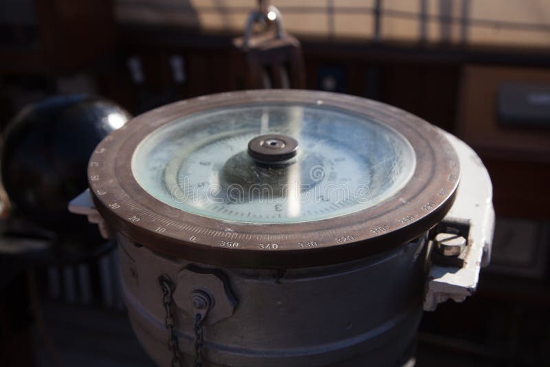 Marine Navigation Device Close Up View Stock Image - Image of ship ...