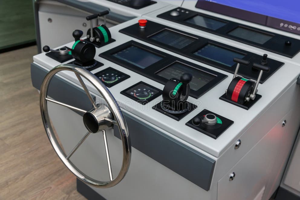 Marine Navigation Simulation System, Ship Control Panel with Steering ...