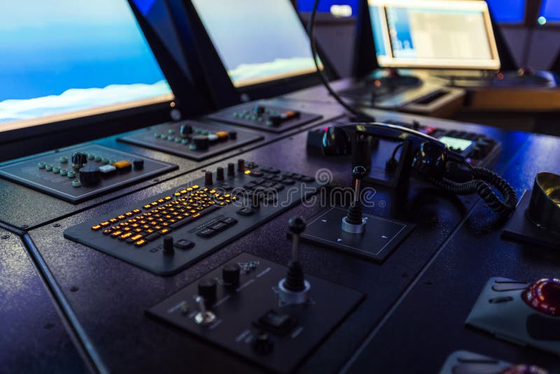 Marine Navigation Simulator Modern Control Room Stock Photos - Free ...
