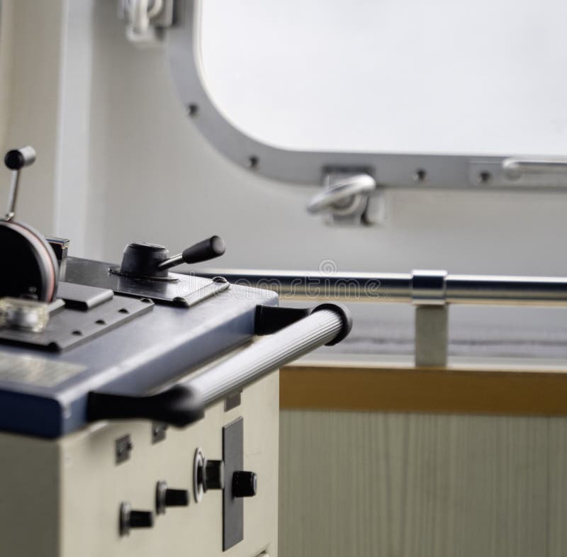 Marine Navigational Equipment on Modern Ship or Vessel with Bowthruster ...