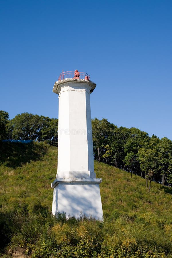 Marine Navigational Range Sign Tower Stock Image - Image of marine ...