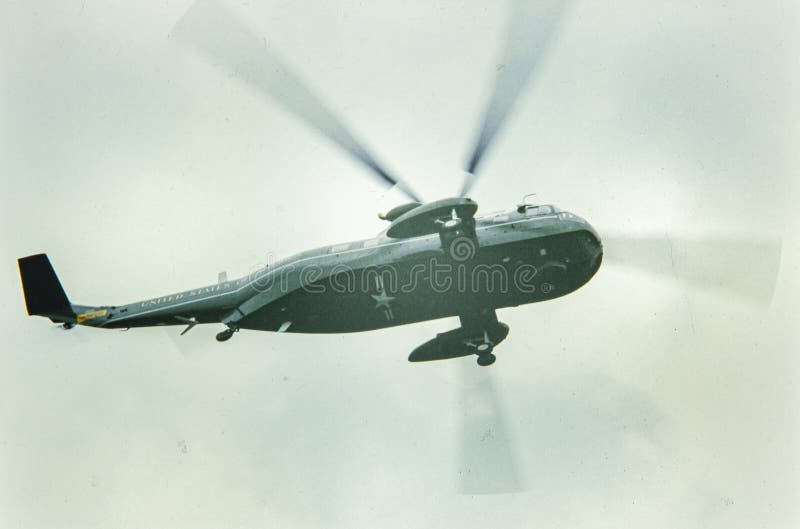 Marine One in Flight in 70`s 2 Editorial Stock Photo - Image of corps ...