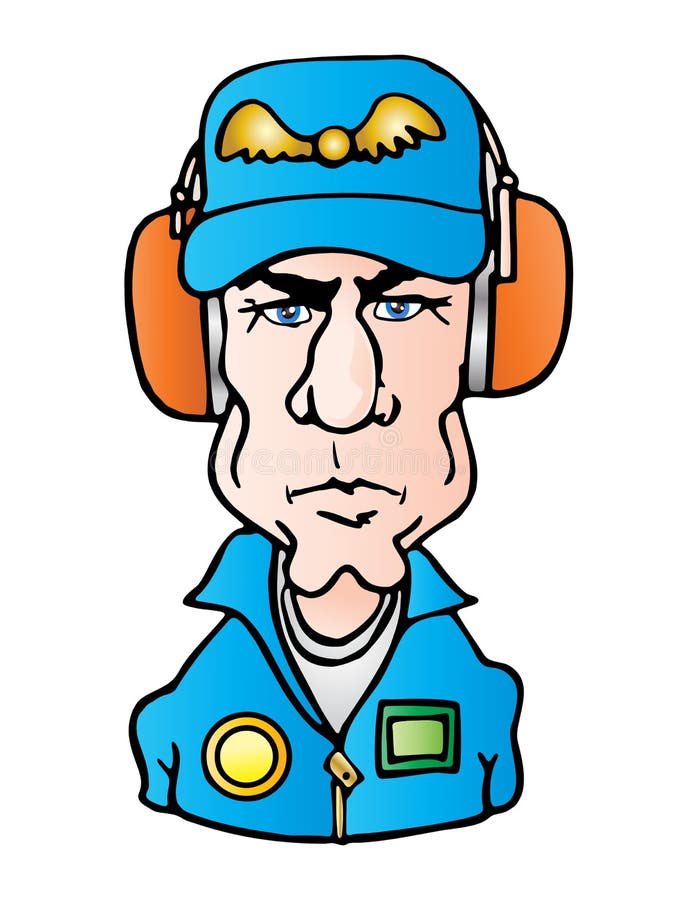 Marine operator stock illustration. Illustration of smiling - 14344490