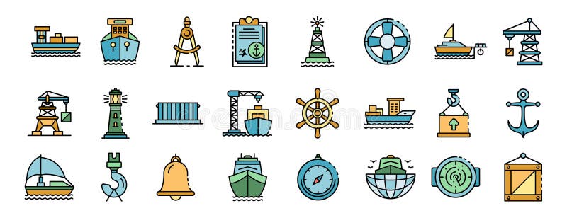 Shipyard Icons Stock Illustrations – 280 Shipyard Icons Stock ...
