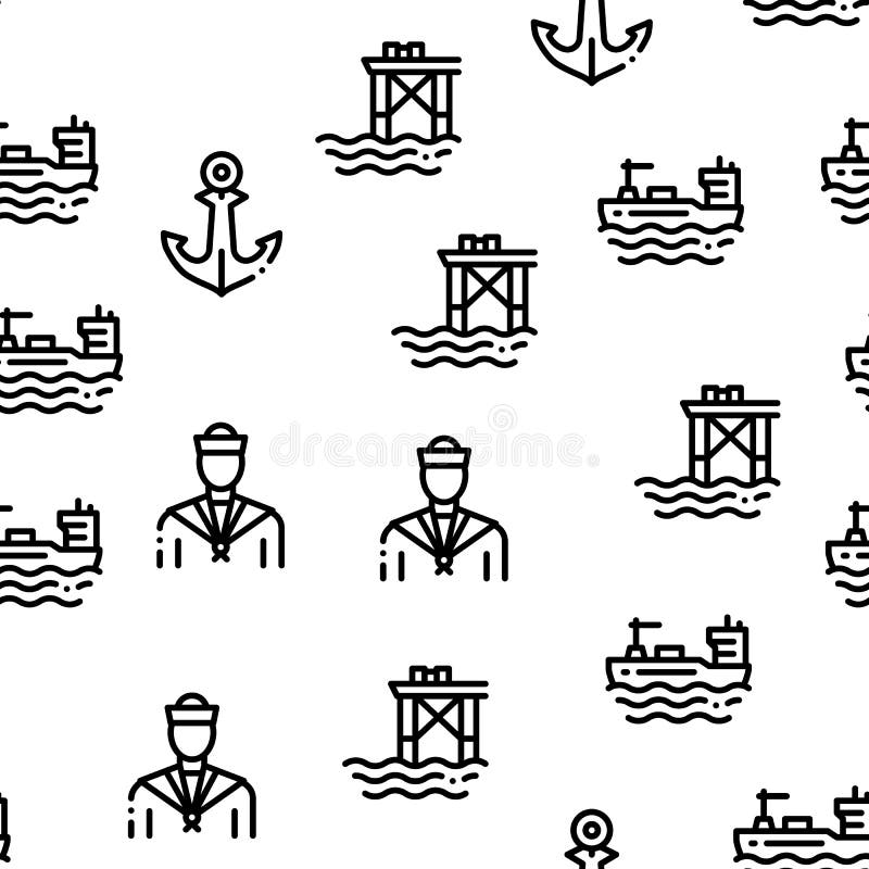 Marine Infrastructure Icons Stock Illustrations – 88 Marine ...
