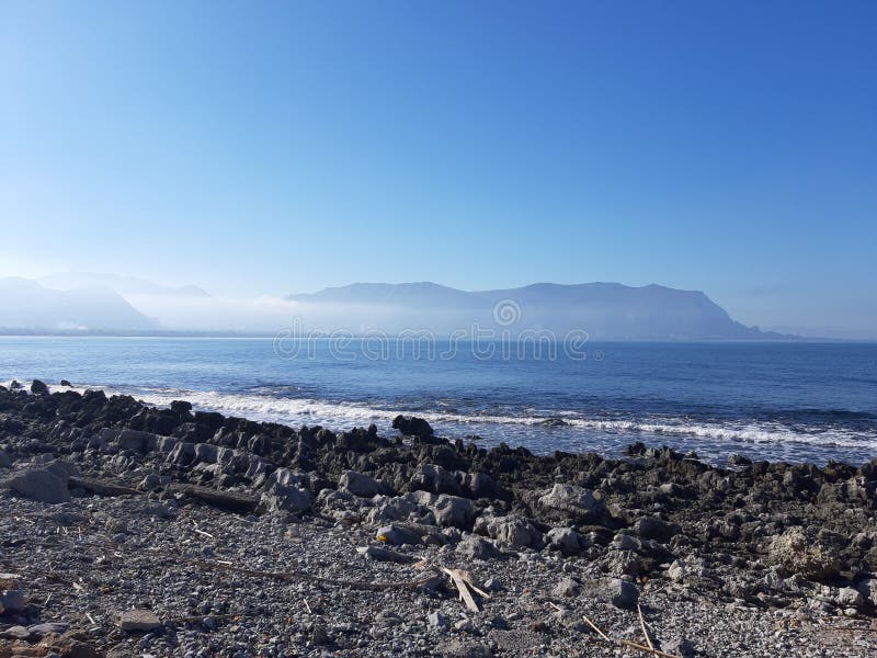 Marine Promontory with Coast, Sea, Sky and Clouds Stock Photo - Image ...